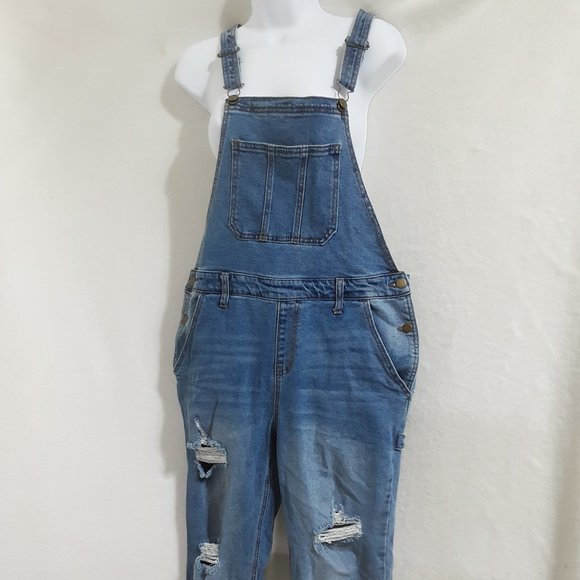refuge | Jeans | Refuge Women Overall Denim Blue Jeans Jumpers Pants ...